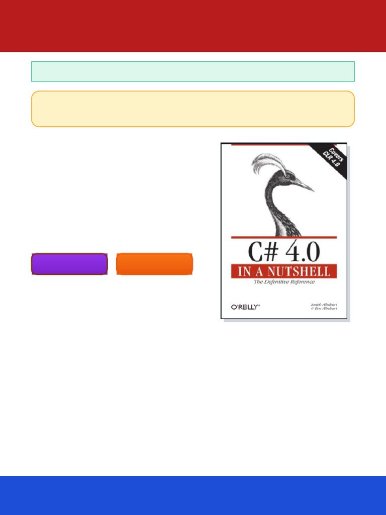 C 4 0 in a Nutshell The Definitive Reference Fourth Edition Joseph ...