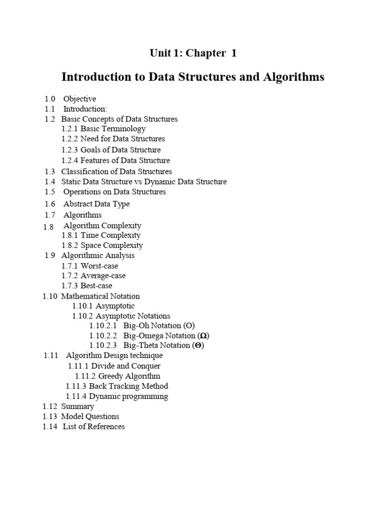 Unit 1 & 2 - Data-Structure-notes | PDF | Time Complexity | Dynamic ...