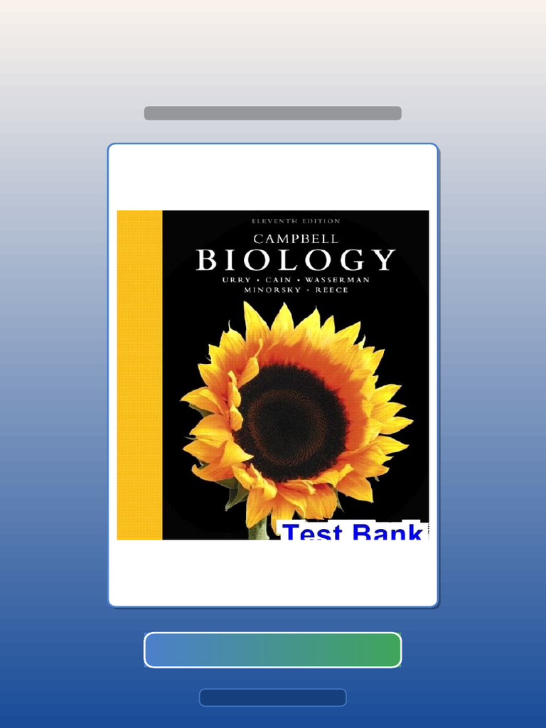 Campbell Biology 11th Edition Urry Ebook and TestBank Bundle Exam Prep ...