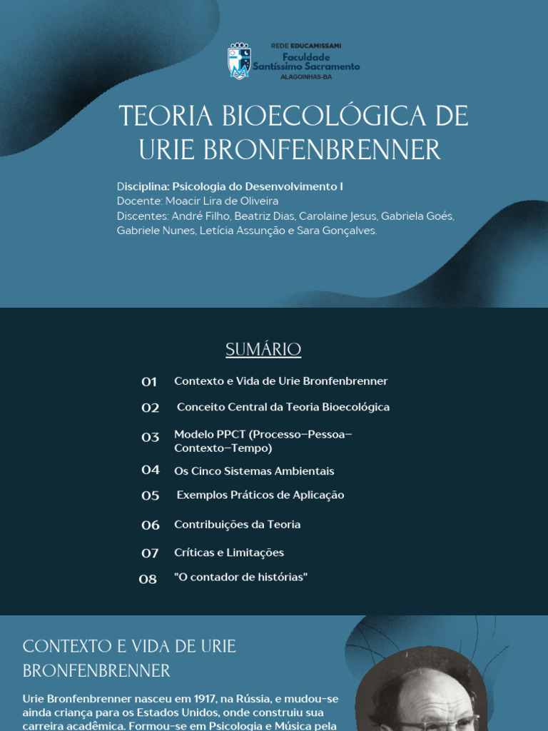 Teoria Bioecológica de Bronfenbrenner | PDF | Sociologia | Família