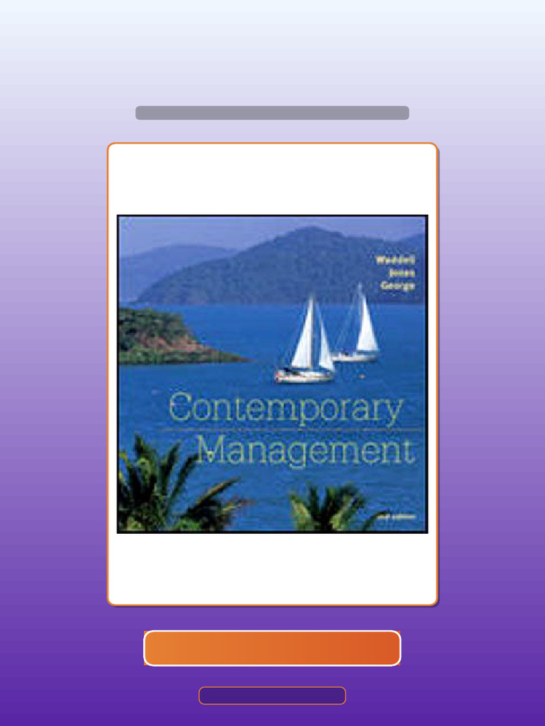 Contemporary Management 2nd Edition Waddell Ebook and TestBank Bundle ...