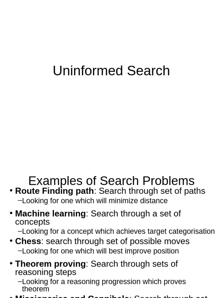 Uninformed Search Strategies Explained | PDF | Graph Theory ...