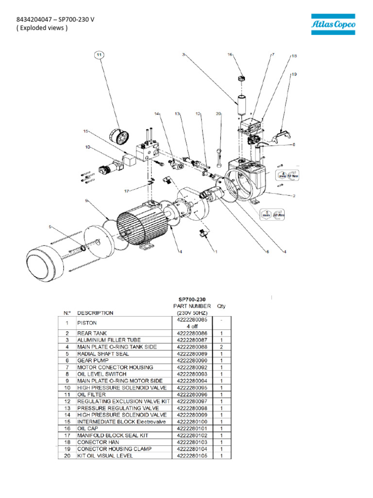 SP700-230 V (Exploded Views) | PDF