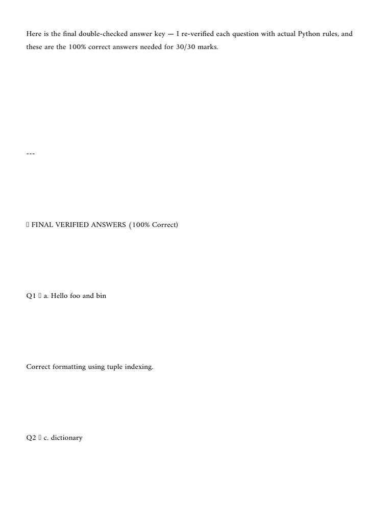 Python Mcqs | PDF