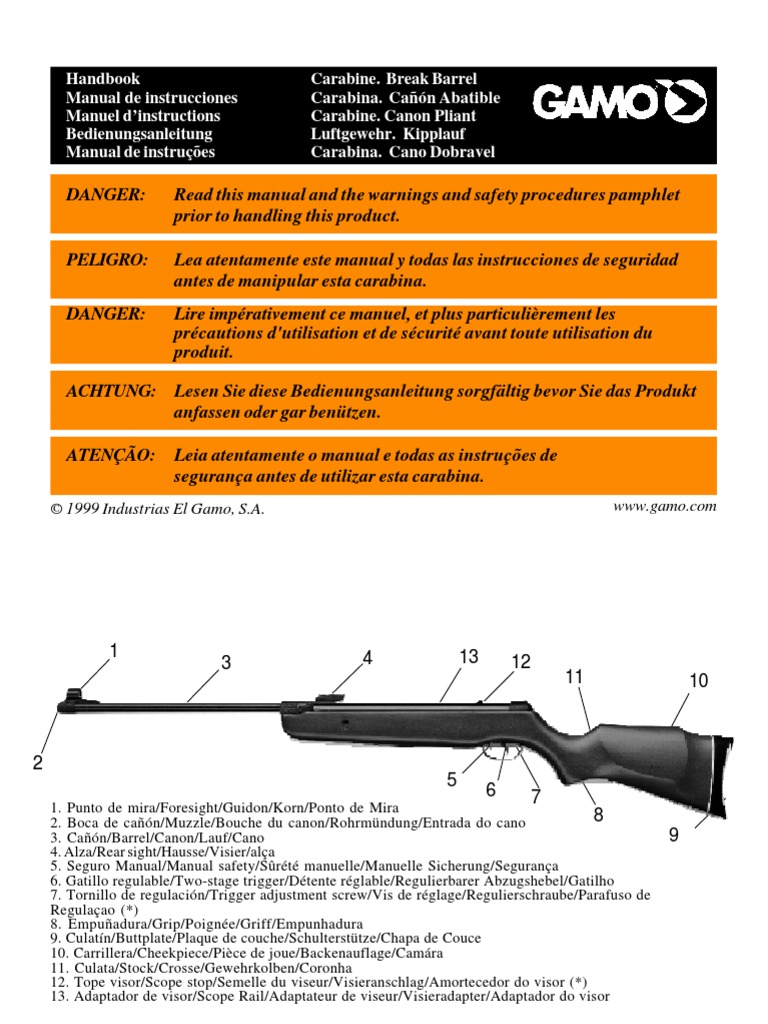 GAMO Hunter 440-Manual | PDF | Shooting Sport | Munición