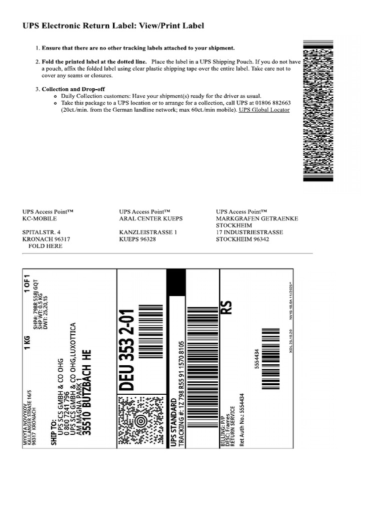 Your Return Shipping Label | PDF
