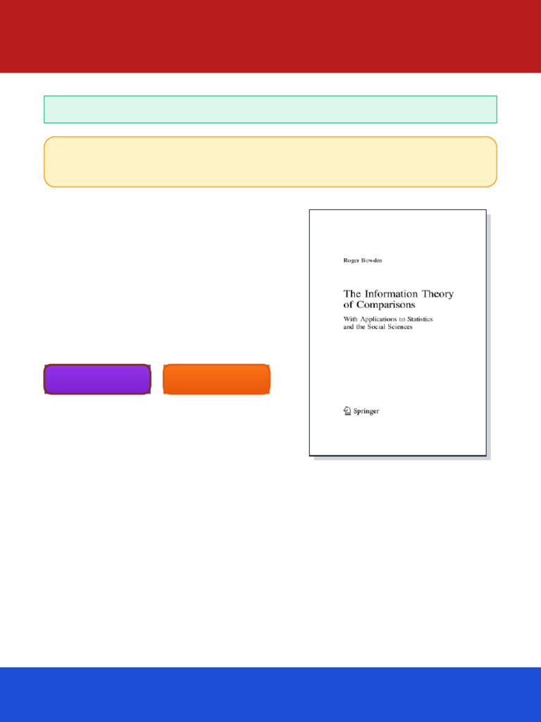 The Information Theory of Comparisons: With Applications To Statistics ...