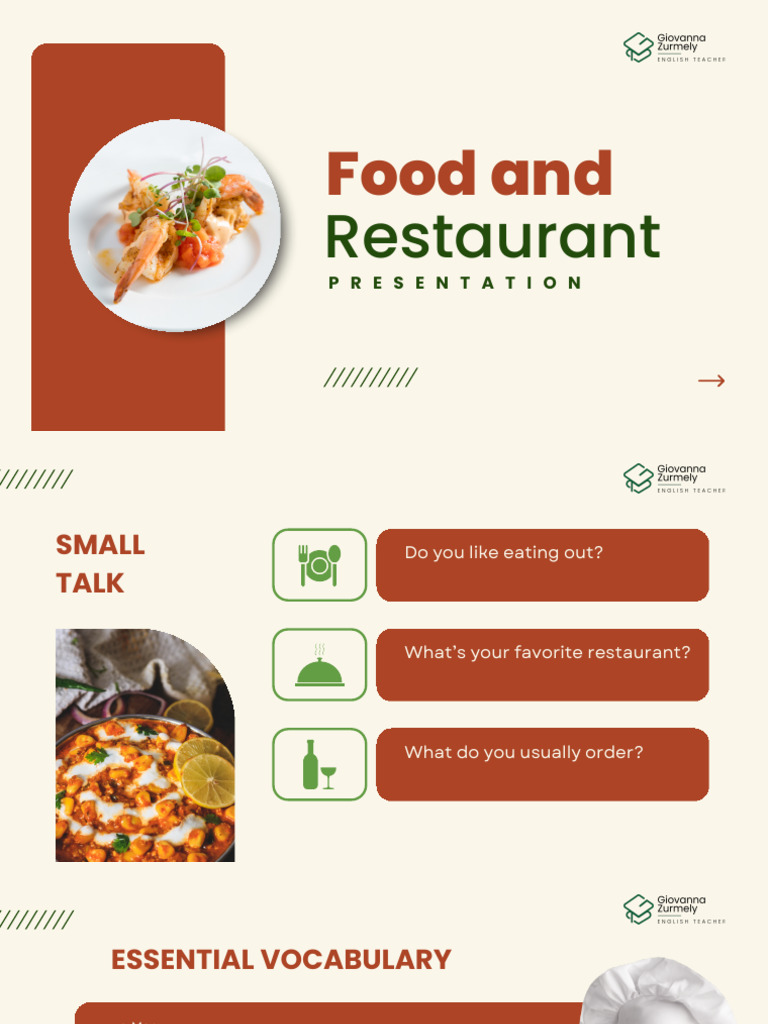 Essential Restaurant Vocabulary Guide | PDF