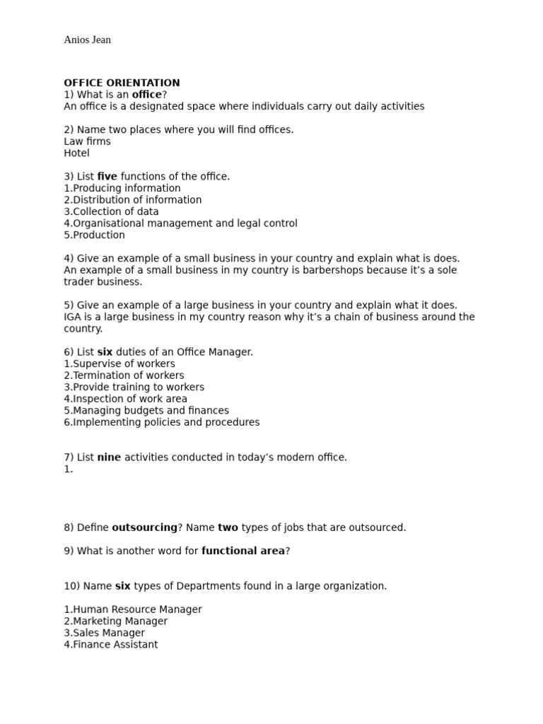 Office Management and Structure Guide | PDF | Organizational Structure ...