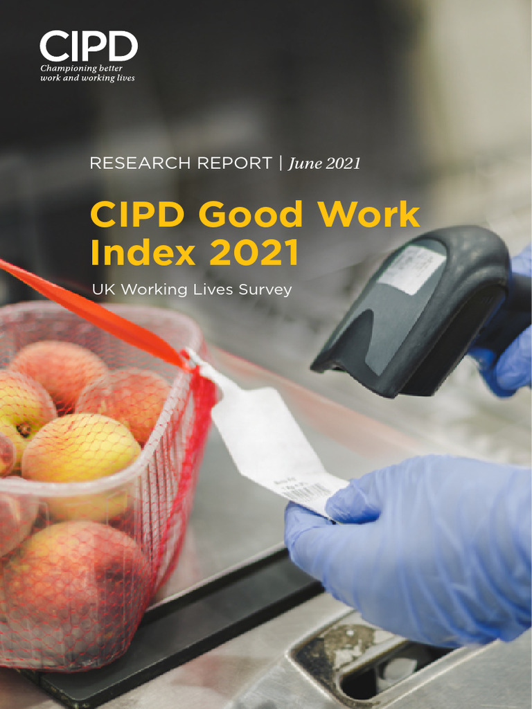 Good Work Index Research Report 2021 1 Tcm18 96100 | PDF | Employment ...