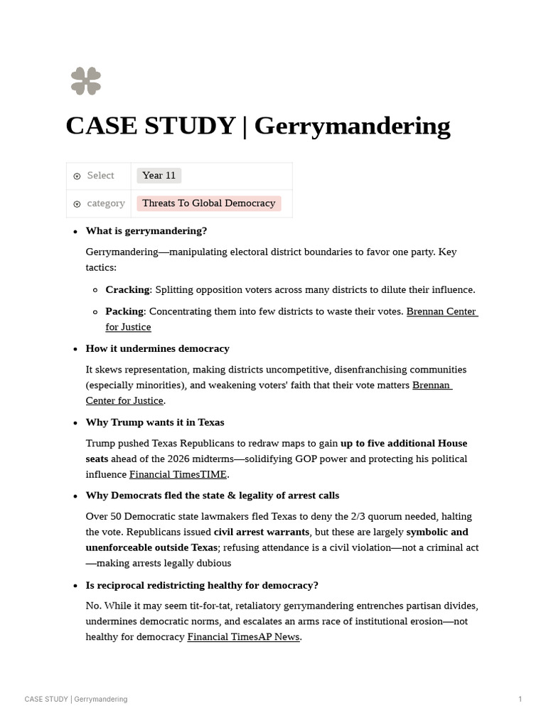 433919fd c16c 4dbf 988f 734110508cb3 CASE STUDY Gerrymandering | PDF ...
