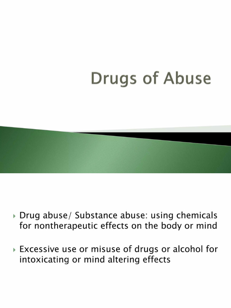 Drugs of Abuse | PDF