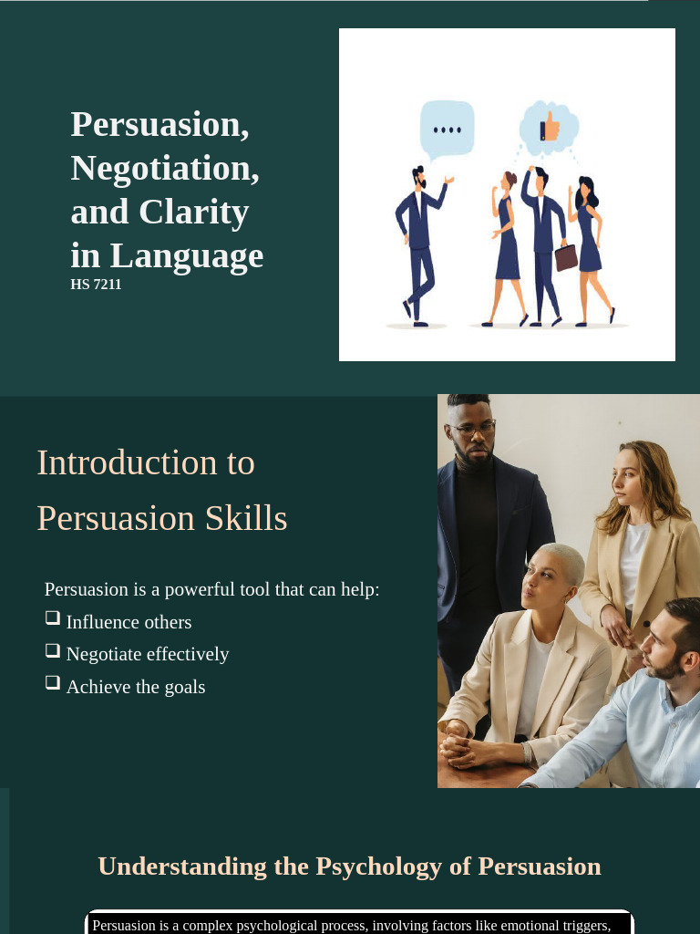 Negotiation and Persuasion and Clarity | PDF | Negotiation | Persuasion