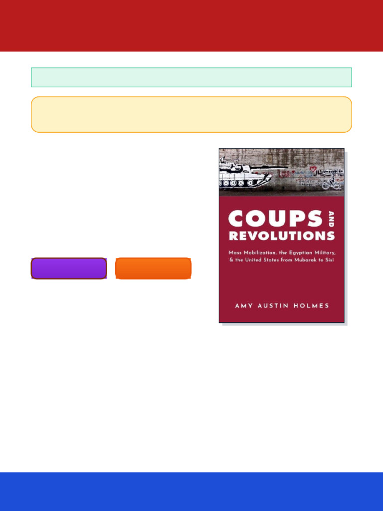 Coups and Revolutions Mass Mobilization The Egyptian Military and The ...