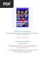 International Cricket 2025 Patch for EA Cricket 07 | PDF | Cricket ...