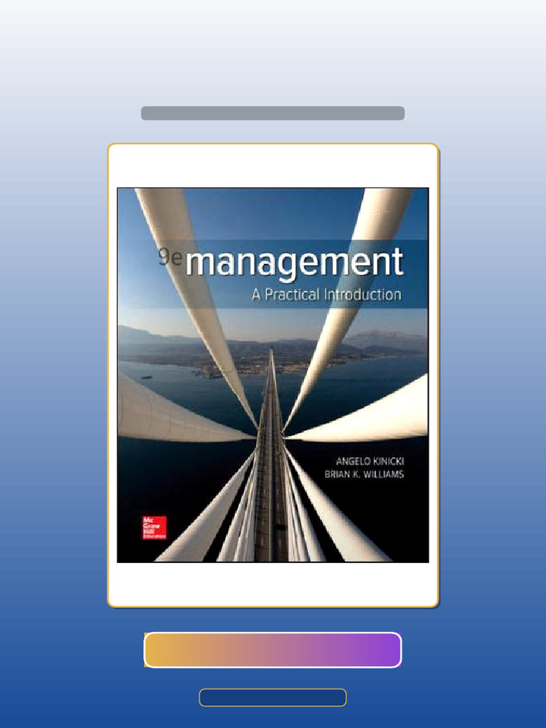 Management 9th Edition Angelo Kinicki Brian Williams Ebook and TestBank ...