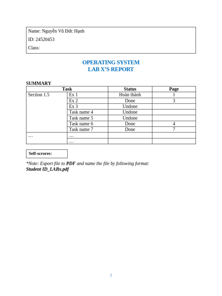 MSSV LABx | PDF