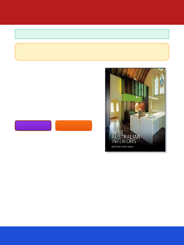 Best Australian Interiors 1st Edition Edition Gary Takle ebook any ...