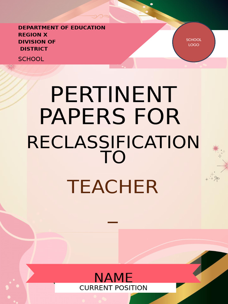 Teacher Reclassification Document Checklist | PDF