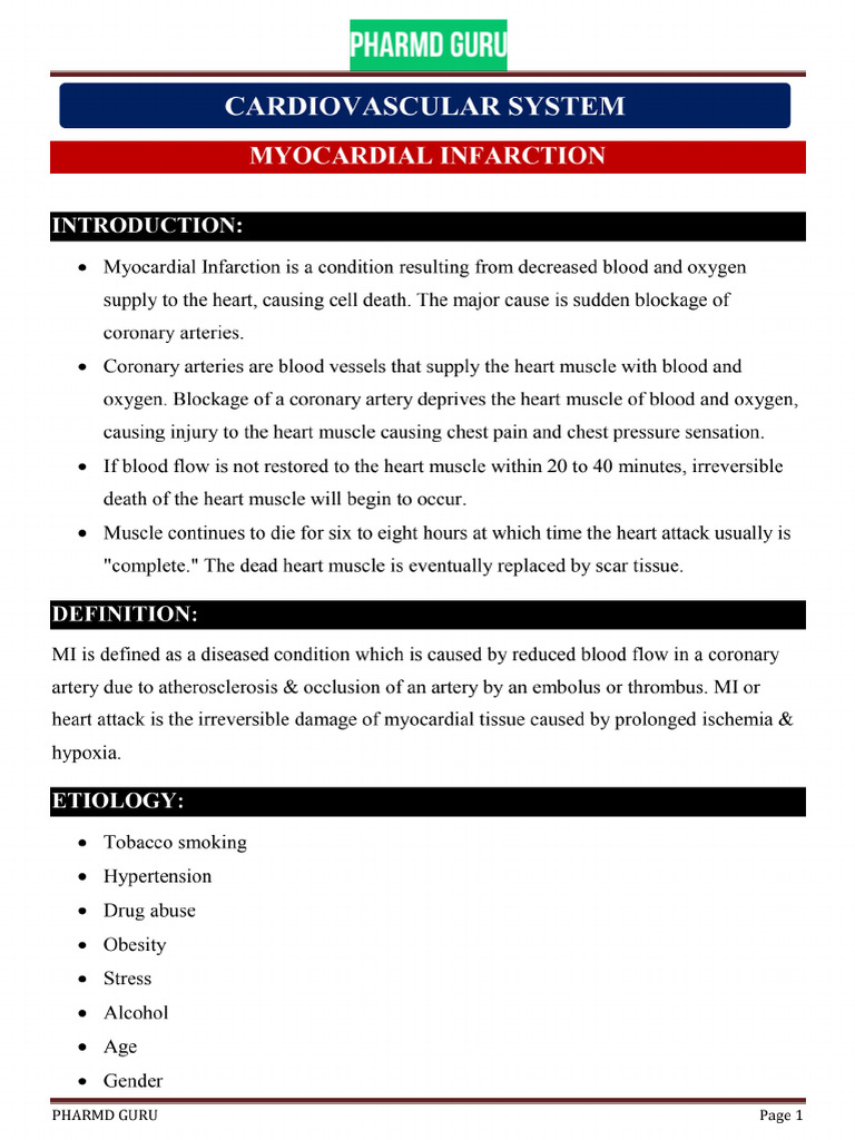 4 Myocardial Infarction 3200 PDF.gdrive.vip | PDF