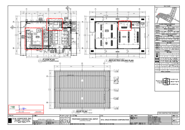 2518-CD-AR-1001 - Floor Plan, RCP & Roof Plan - Rev 00-1-1 | PDF ...