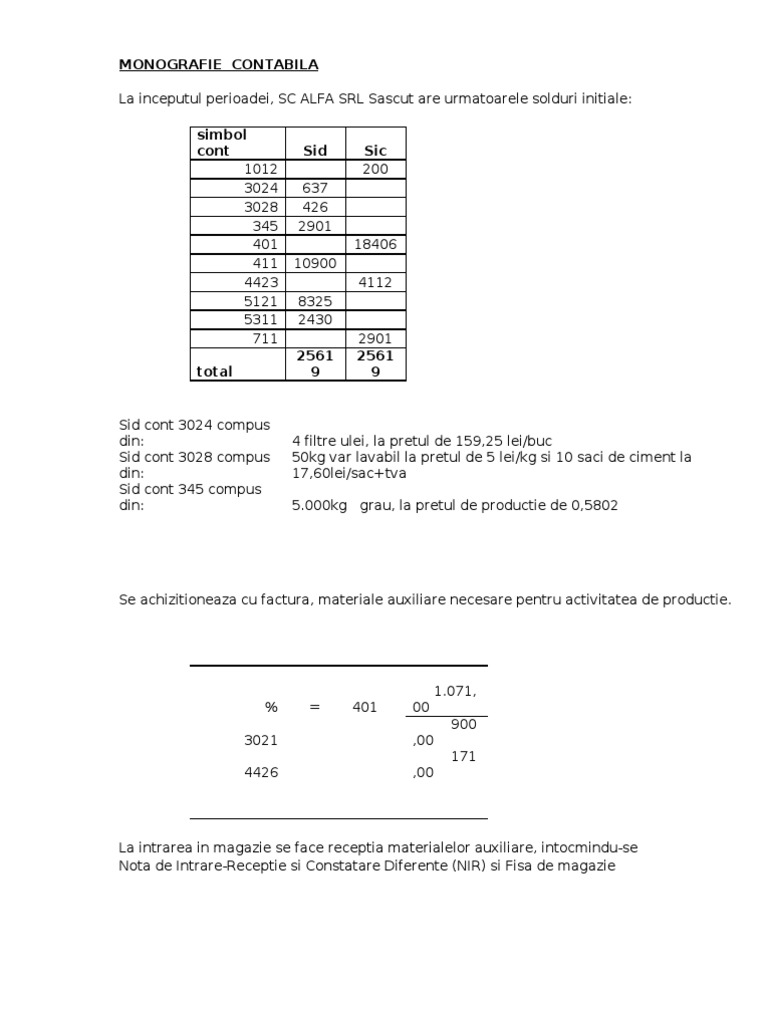 MONOGRAFIE CONTABILA