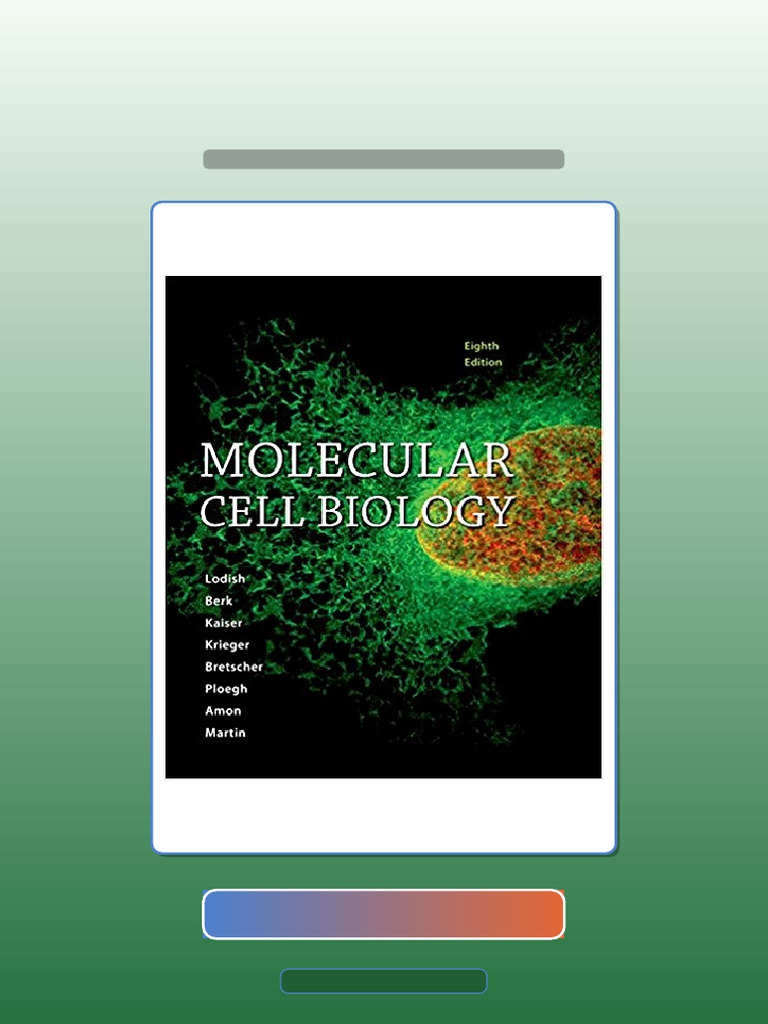 Molecular Cell Biology Eighth Edition Ebook and TestBank Bundle Exam ...