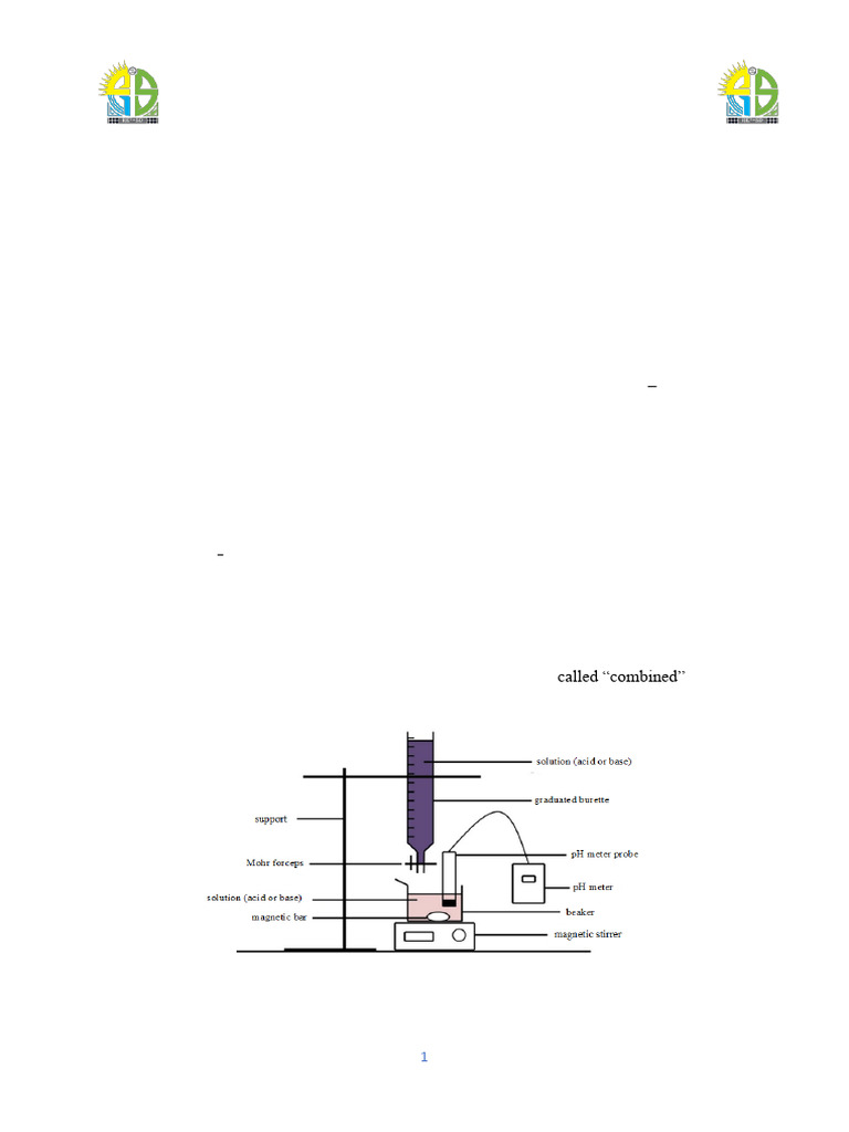 Labwork1 (Tetration Acid-Base) | PDF | Ph | Titration