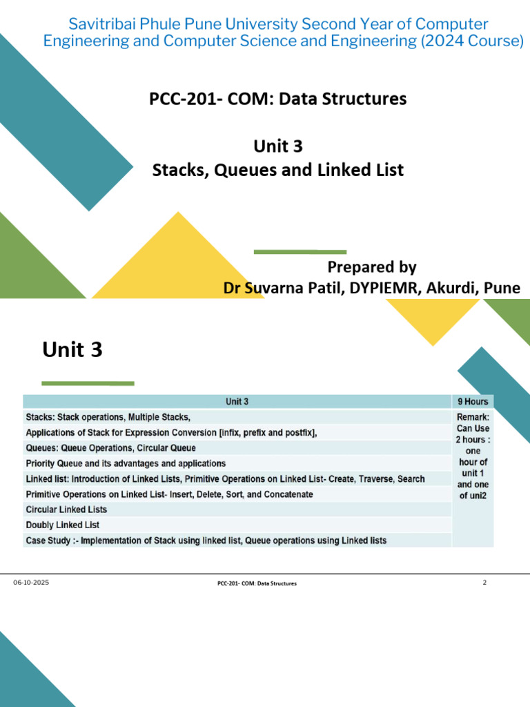 DSA_UNIT_3 | PDF | Queue (Abstract Data Type) | Computer Programming