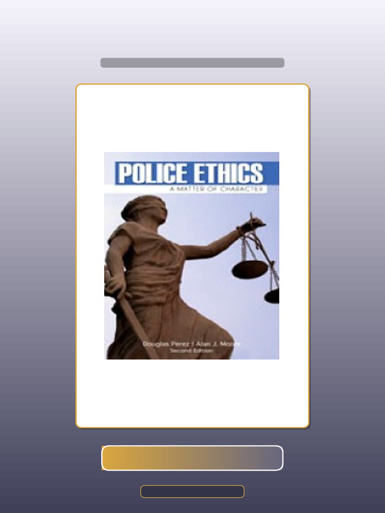 Answers For Police Ethics 2nd Edition | PDF | Multiple Choice | Science