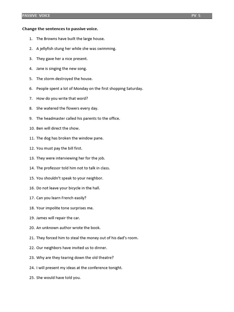 Passive Active 1 | PDF