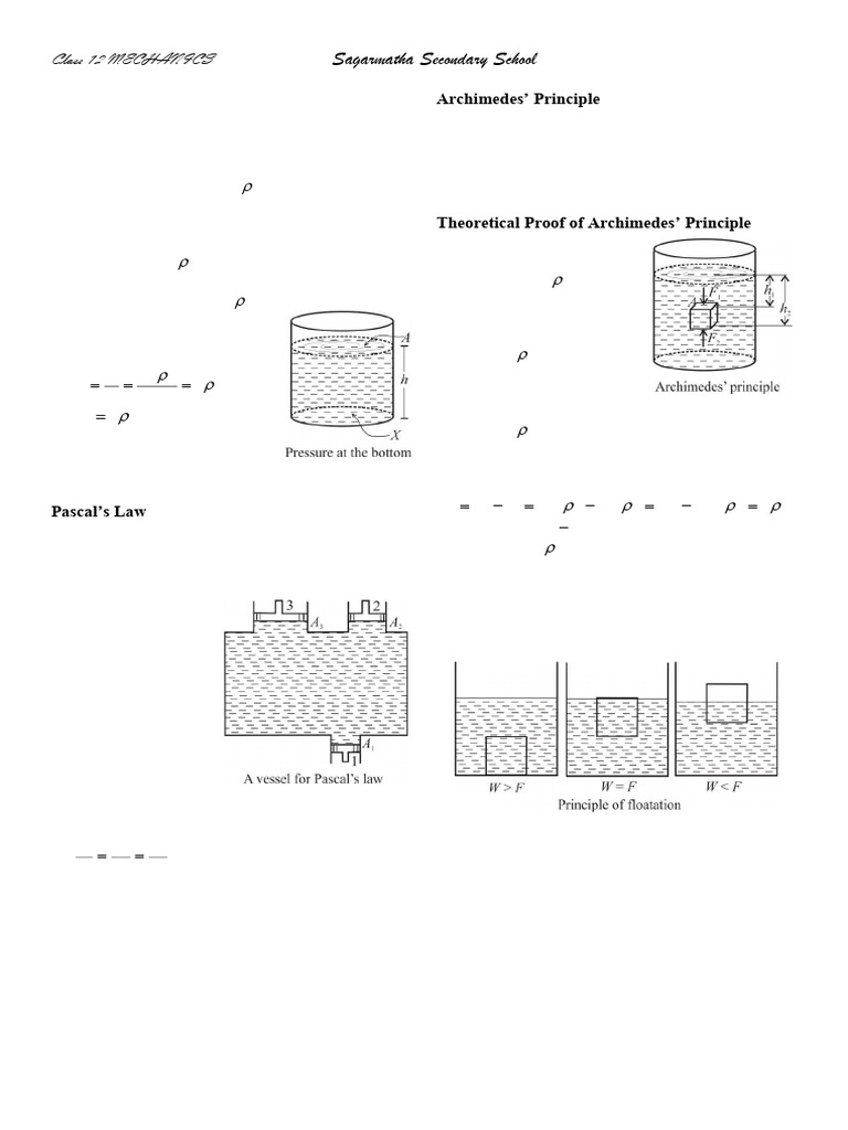 Reading Material Veda File-4 | PDF | Buoyancy | Pressure