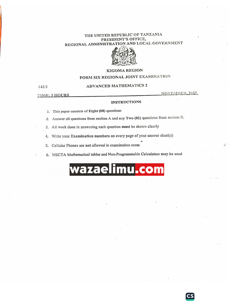 Adv Math - 2 | PDF