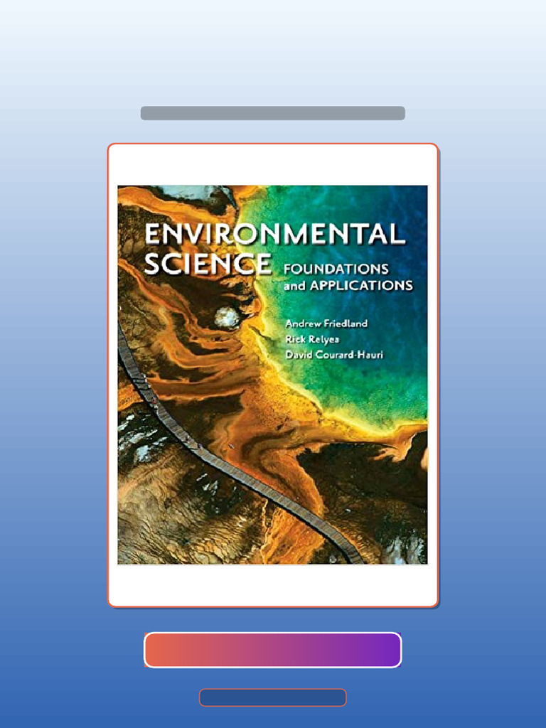 Environmental Science Foundations and Applications 1st Edition Ebook ...