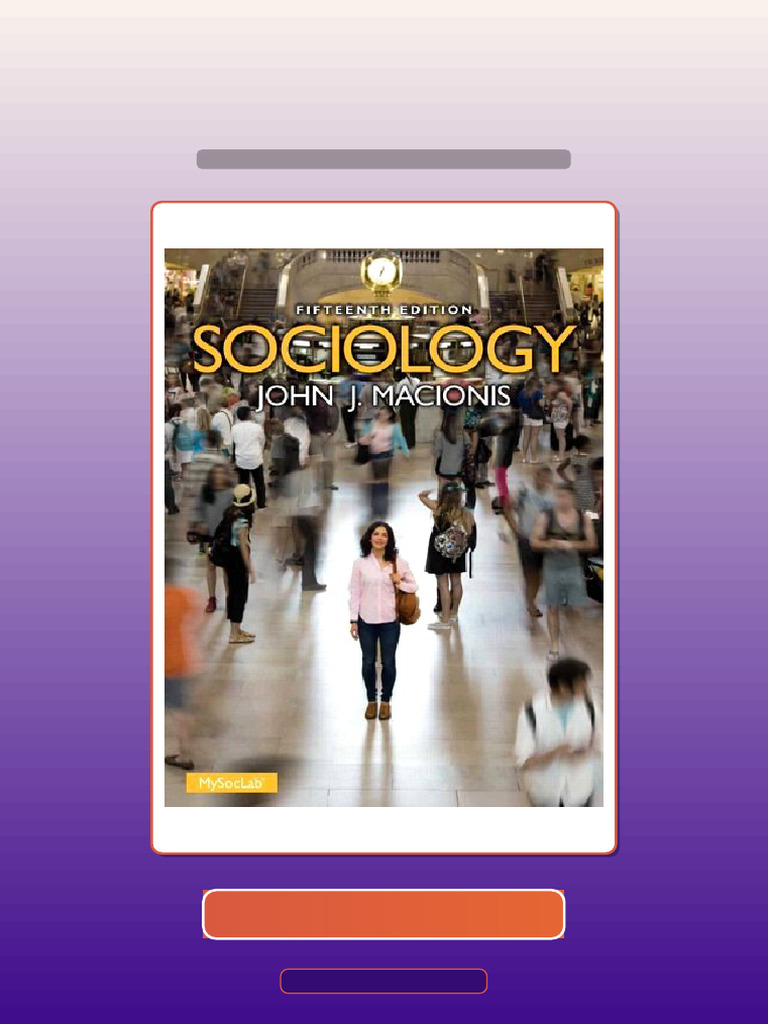 Answers For Sociology Macionis 15th Edition | PDF | Sociology