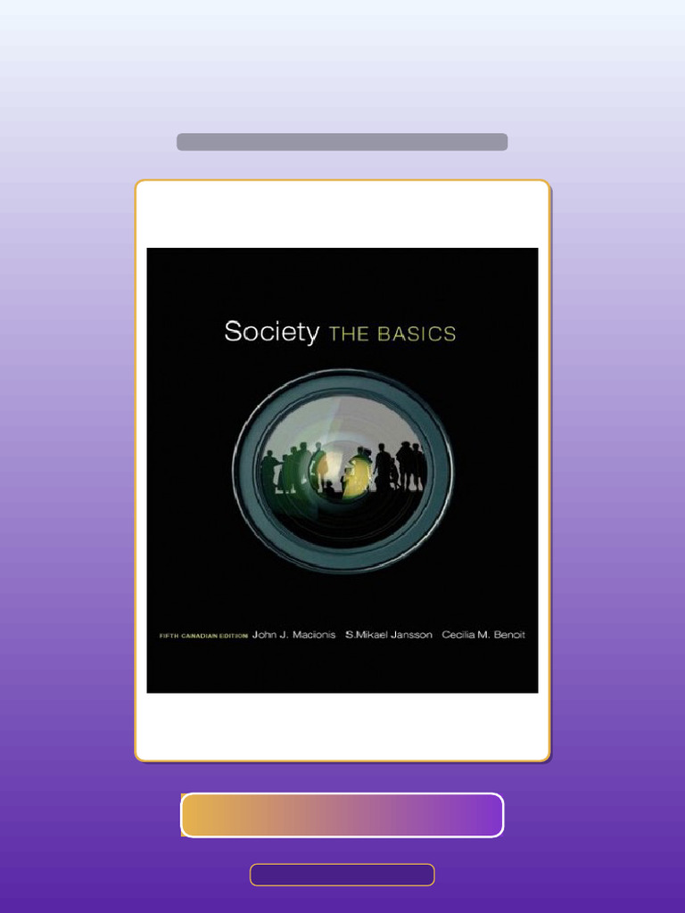 Answers For Society The Basics 5th Canadian Edition | PDF | Sociology ...