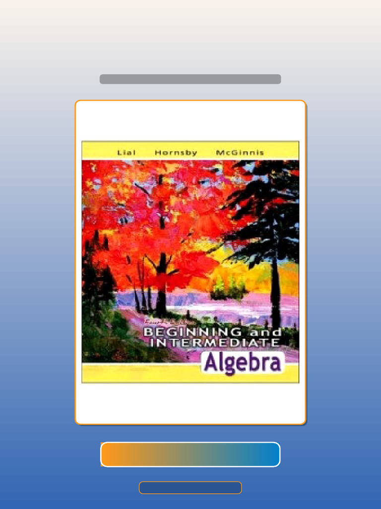 Beginning and Intermediate Algebra 4th Edition Margaret L Lial eBook ...