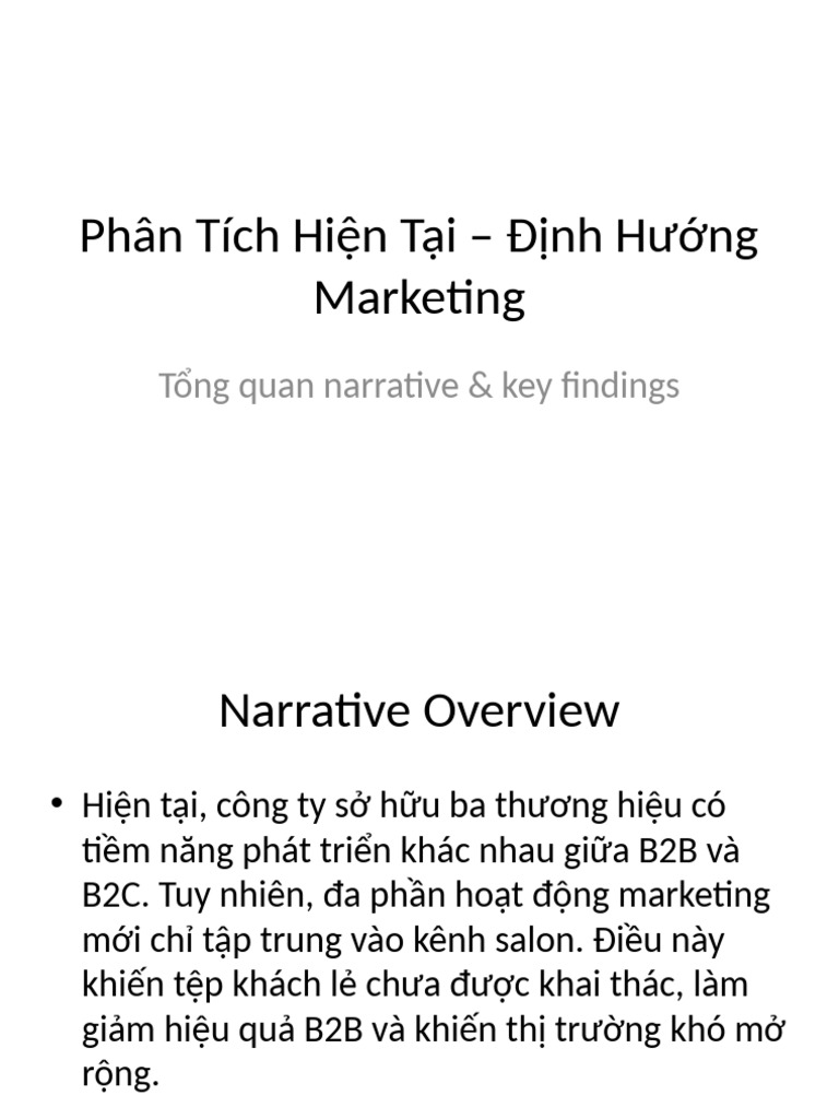 Marketing Current State Analysis | PDF