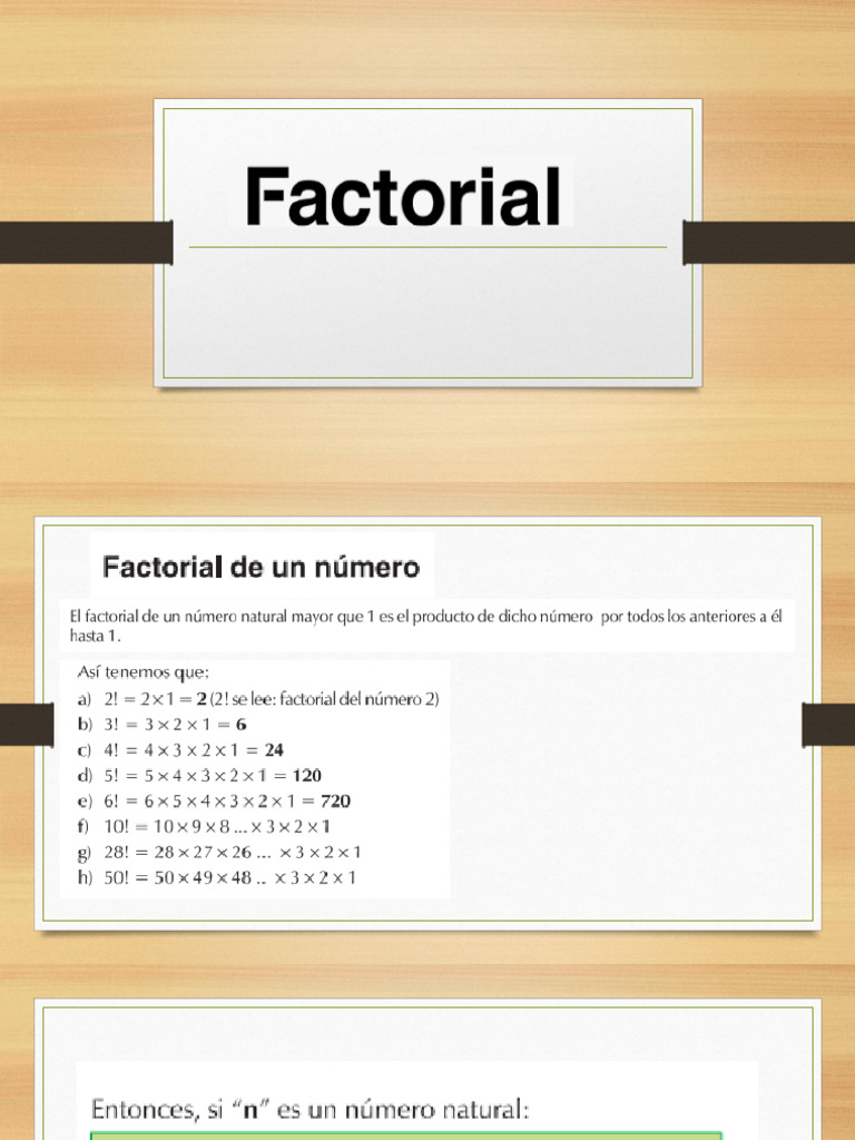 Factorial N1 | PDF