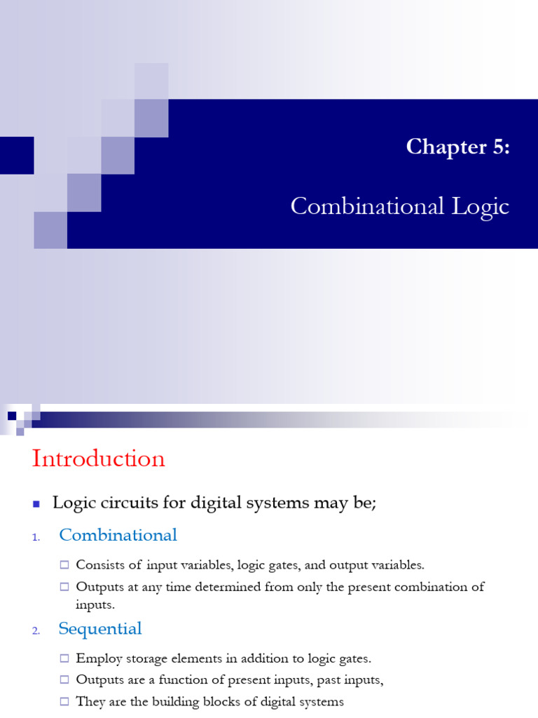 Combinational Logic | PDF | Logic Gate | Subtraction