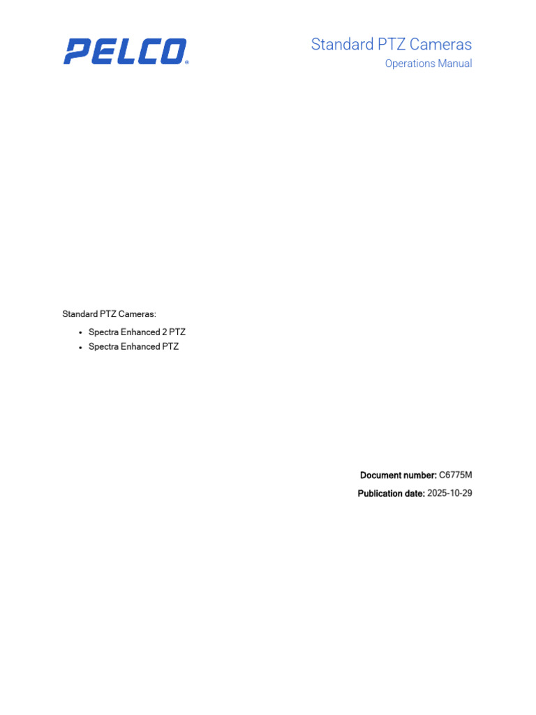 Pelco Standard Ptz Operations Manual En | PDF | Login | I Pv6