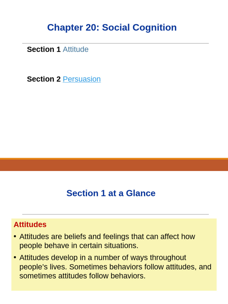 Understanding Attitudes and Persuasion | PDF | Attitude (Psychology ...