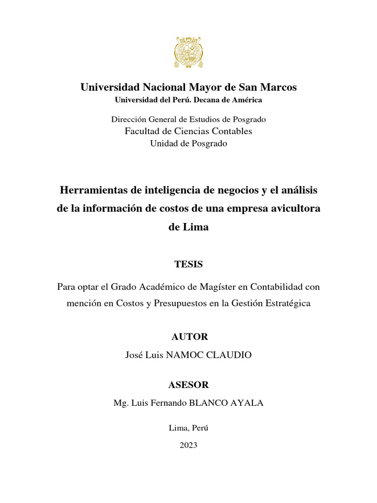 Namoc CJ | PDF | Inteligencia de negocios | Business