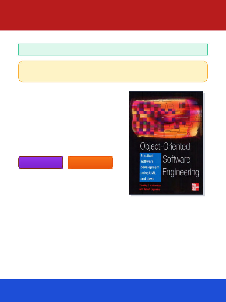 Object Oriented Software Engineering Practical Software Development ...