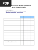 Cambridge Behaviour Scale Scoring Key | PDF | Cognitive Science | Cognition