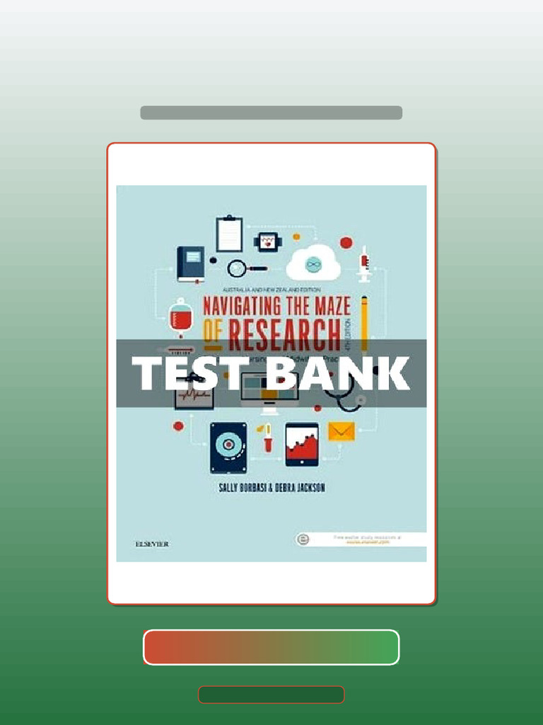 Navigating the Maze of Research 4th Edition Borbasi eBook and TestBank ...