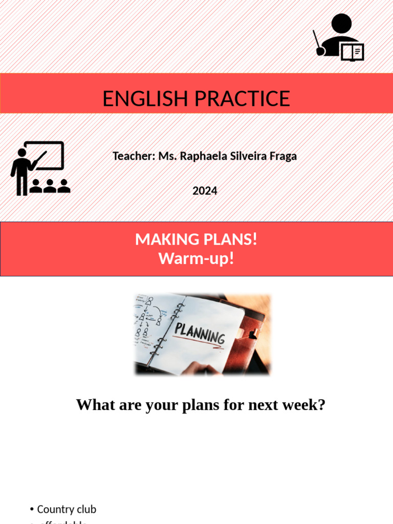 English Practice: Making Plans Guide | PDF