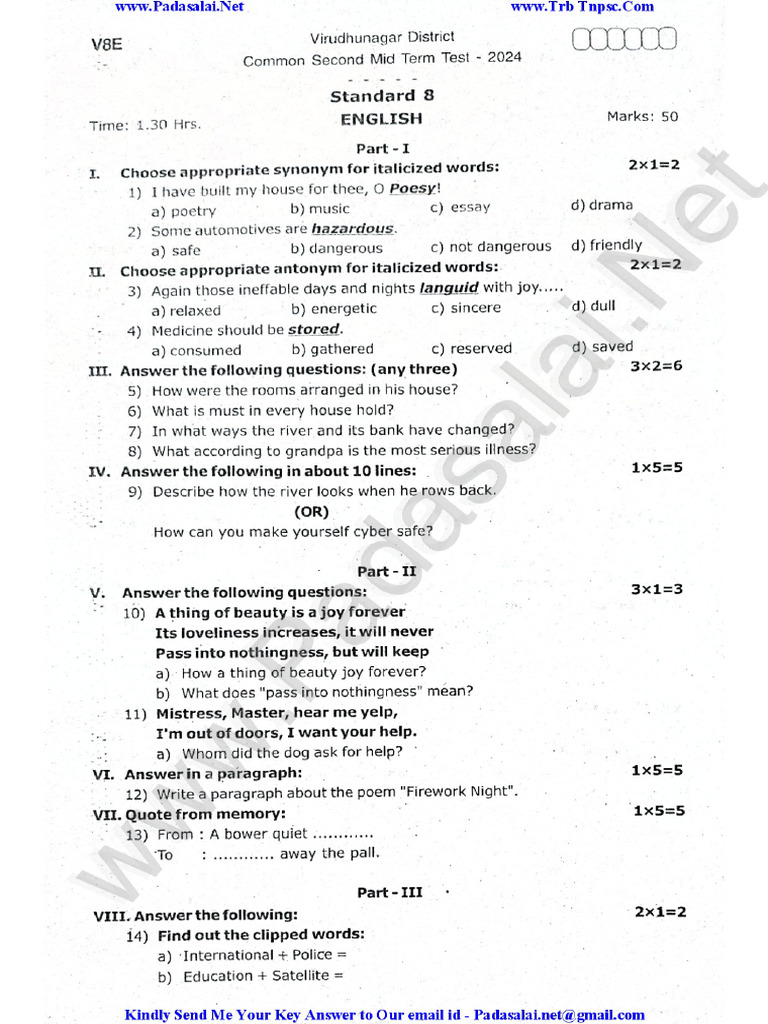 8th English - 13 | PDF