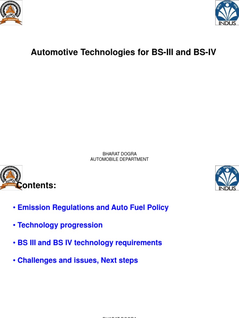 BS Iii BS Iv | PDF | Emission Standard | Turbocharger