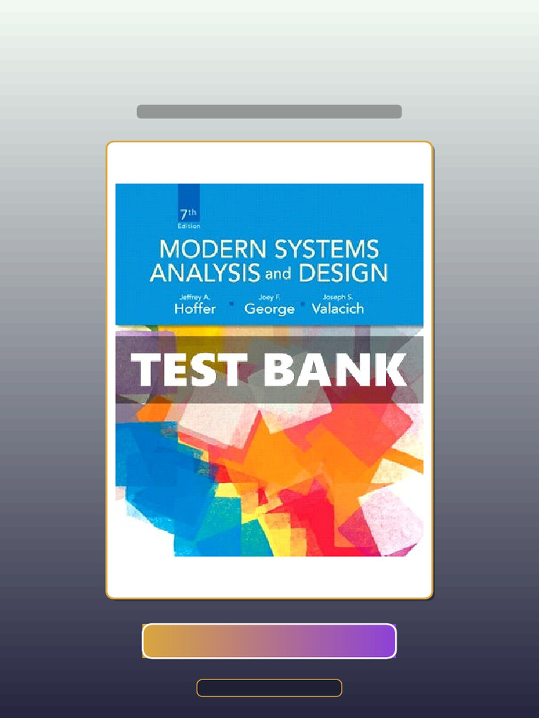 Modern Systems Analysis and Design 7th Edition Hoffer Ebook and ...